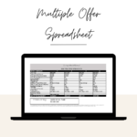 Multiple Offer Spreadsheet For Realtors - Free Download