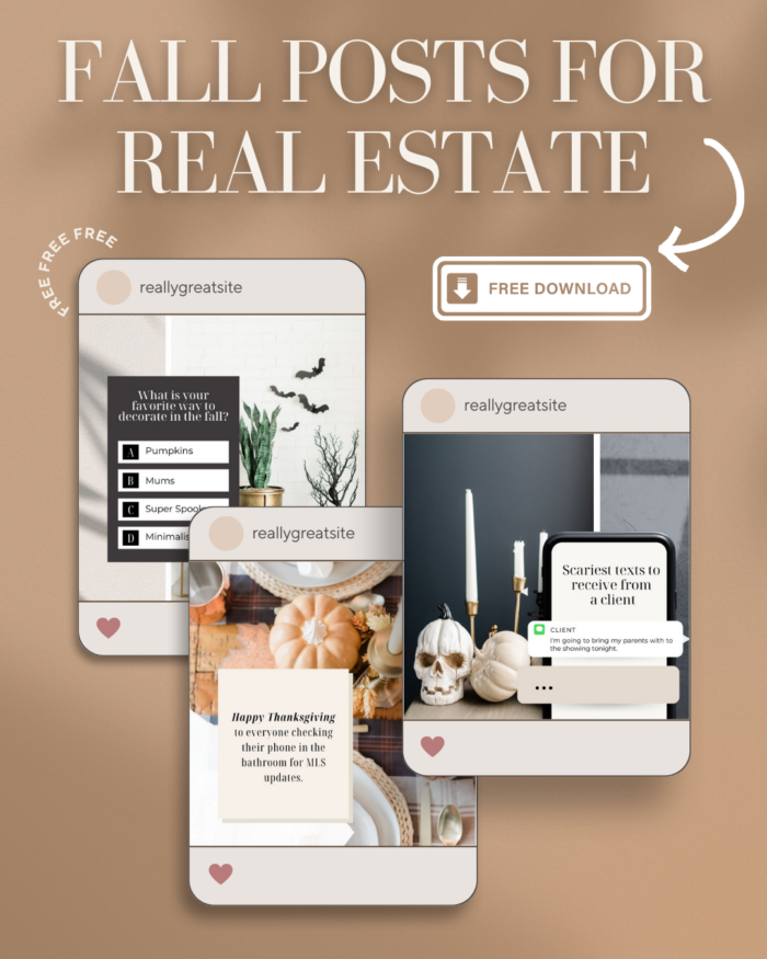 The Best Fall Real Estate Posts + Free Download