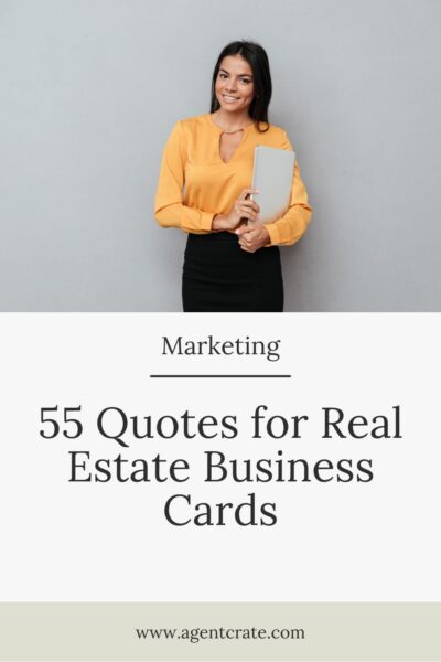 55 Best Real Estate Agent Quotes For Business Cards